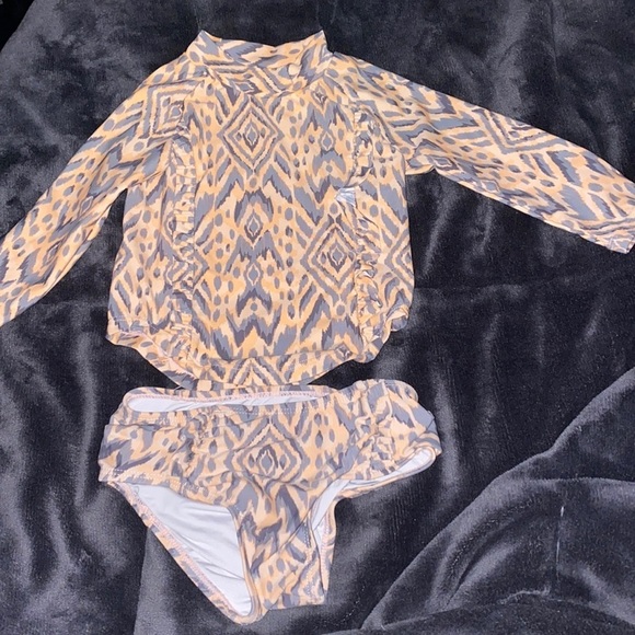 Jessica Simpson | Swim | Jessica Simpson Long Sleeve Rash Guard Swim ...